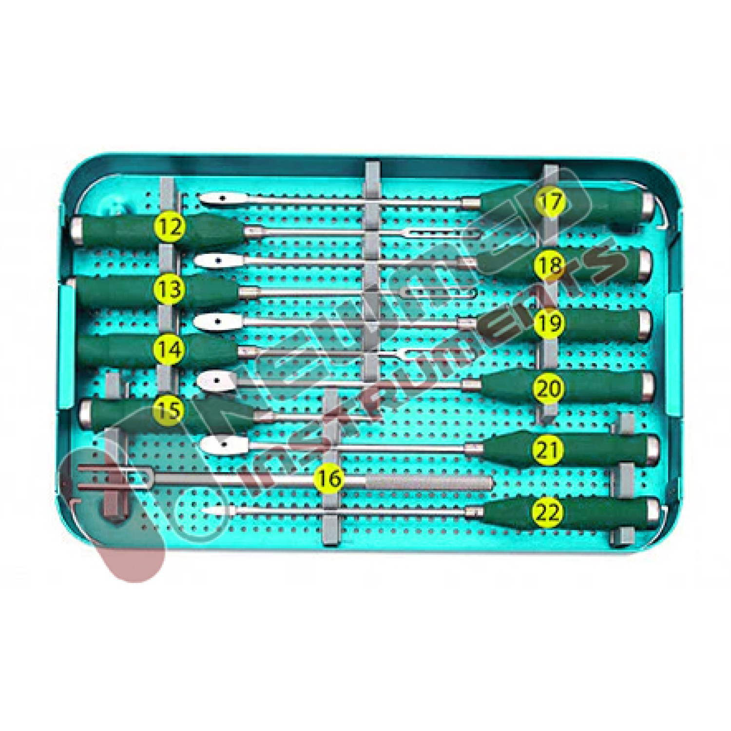 Lumbar Titanium Cage Set, Orthopedic Sets | New Med Instruments