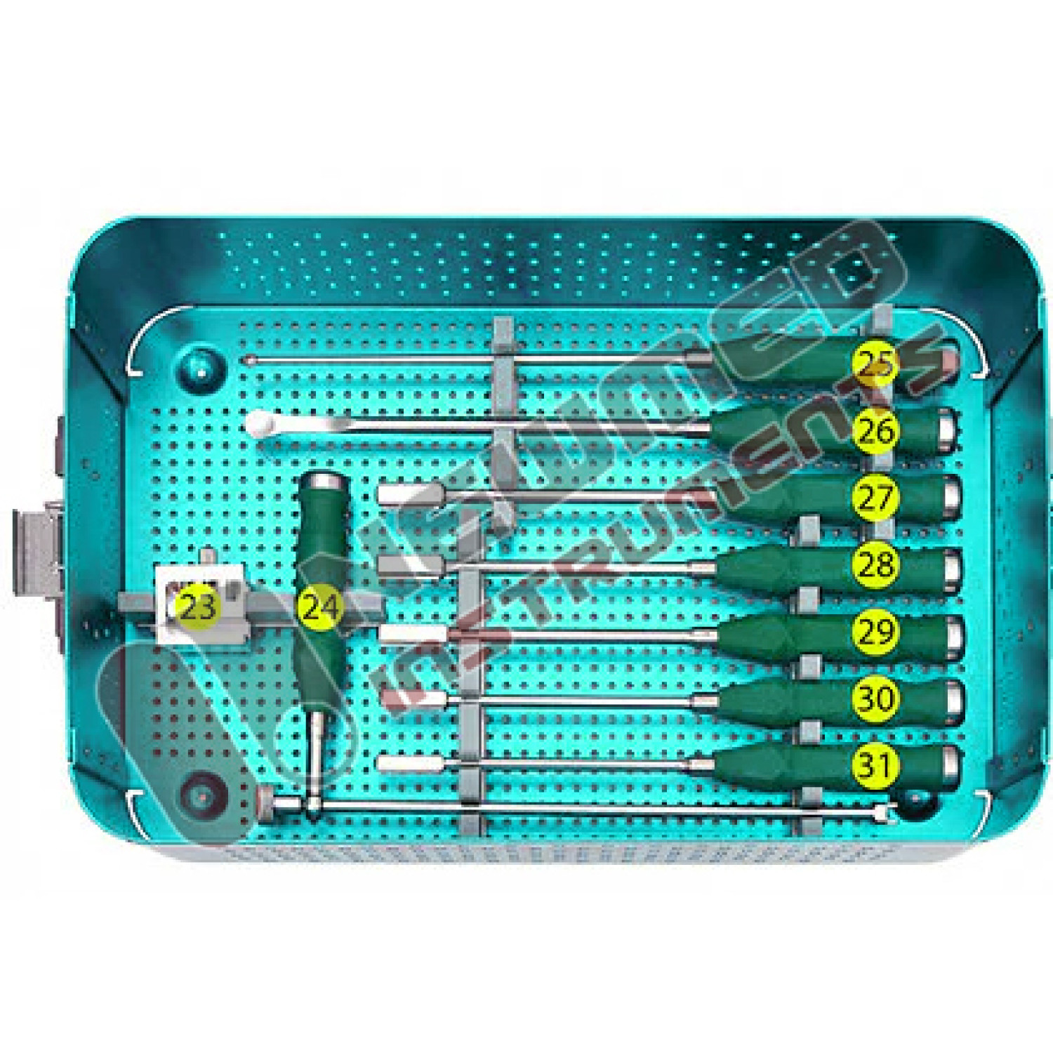 Lumbar Titanium Cage Set, Orthopedic Sets | New Med Instruments