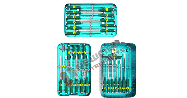 Lumbar Titanium Cage Set, Orthopedic Sets | New Med Instruments