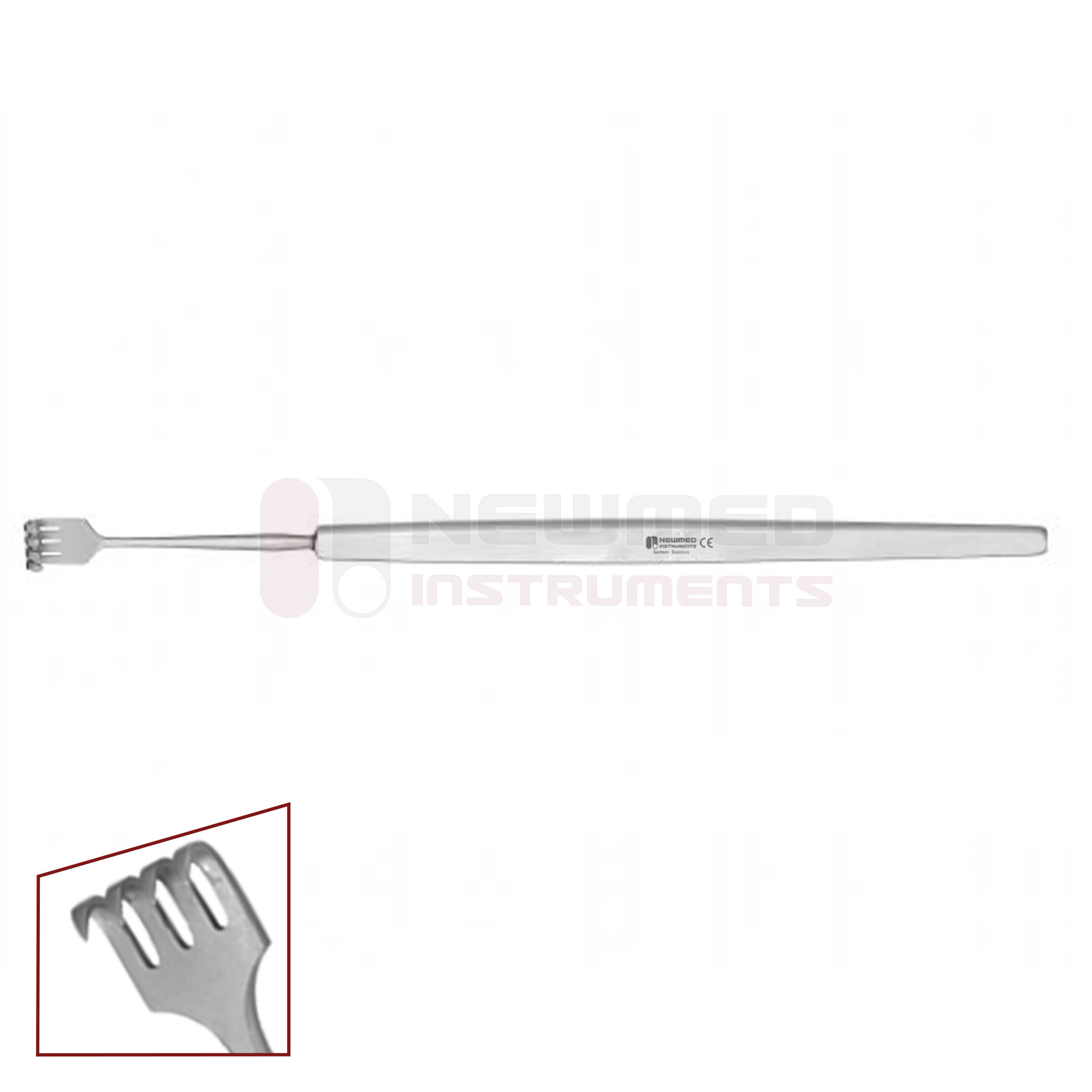 Rollet Retractor 4 Sharp Prongs | New Med Instruments