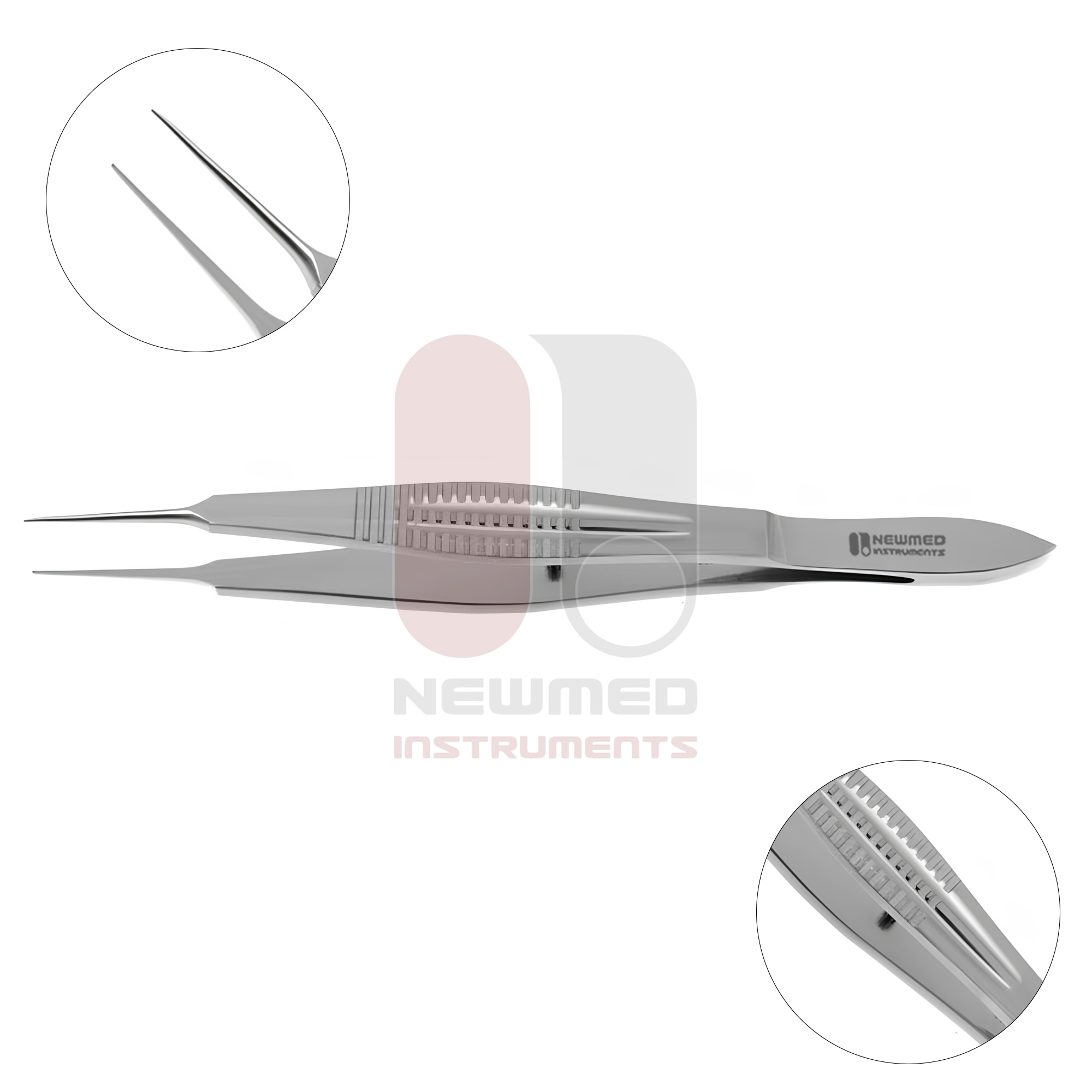 Castroviejo Fixation Forceps - 1x2 Teeth | New Med Instruments
