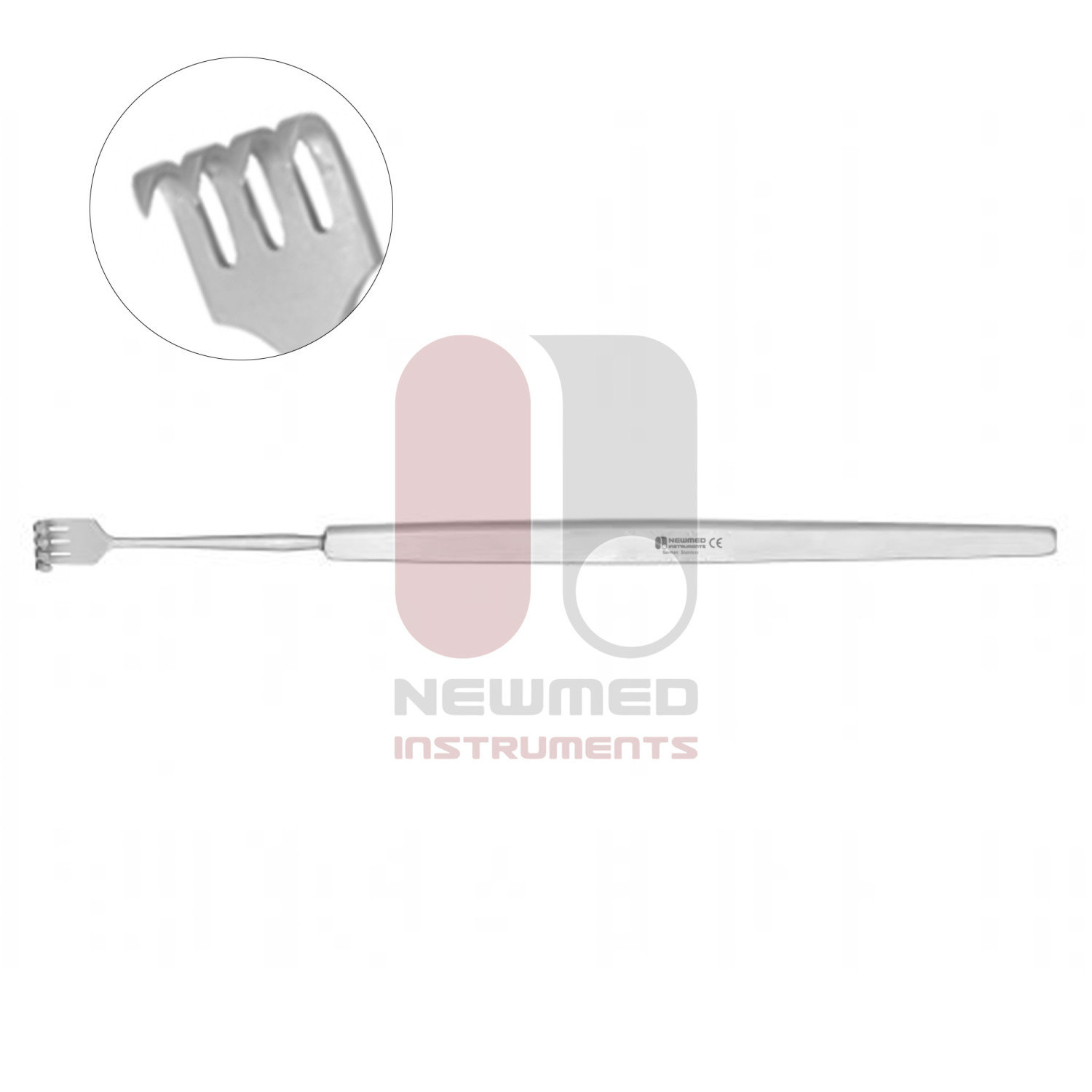 Rollet Retractor 4 シャーププロング | New Med Instruments