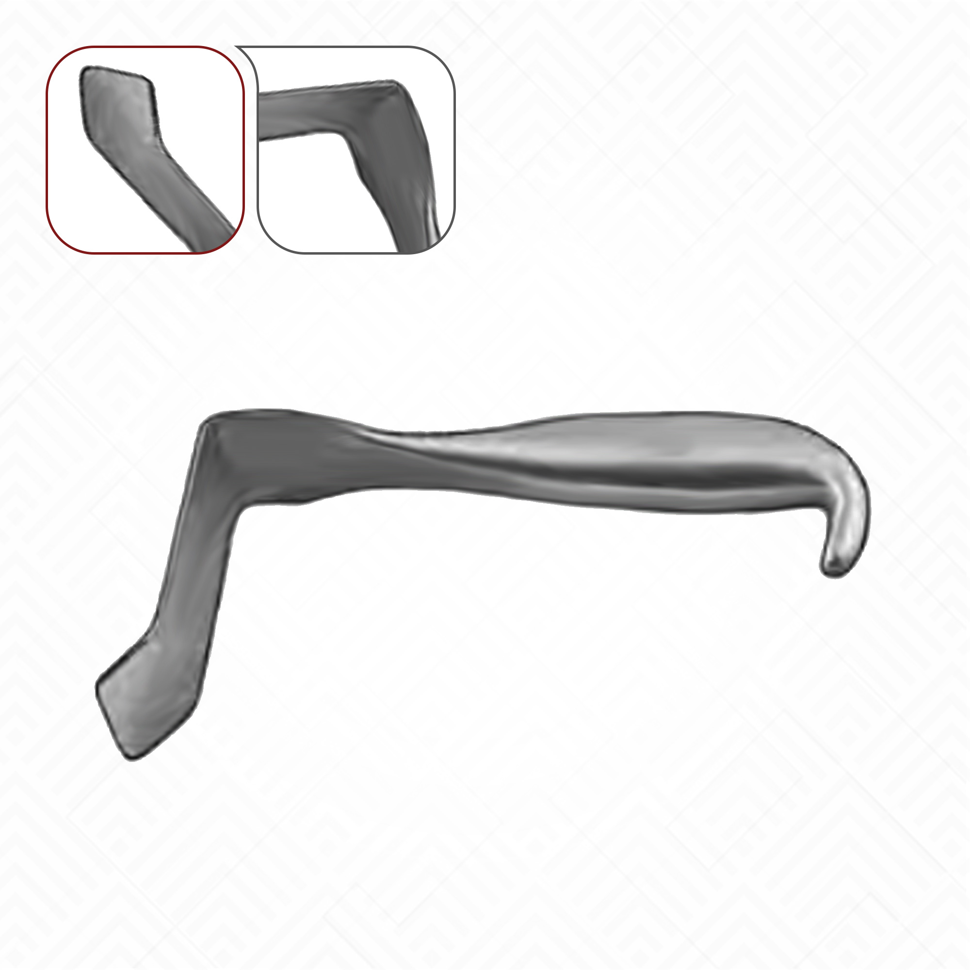 Maxillofacial Hollow Handle Obwegeser Soft Tissue Retractor | New Med ...