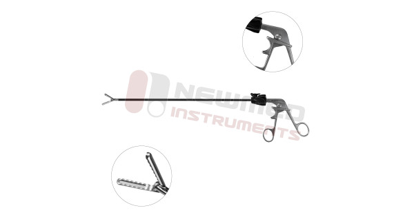 Laparoscopic Slide 'N' Lock Wave Grasper | New Med Instruments