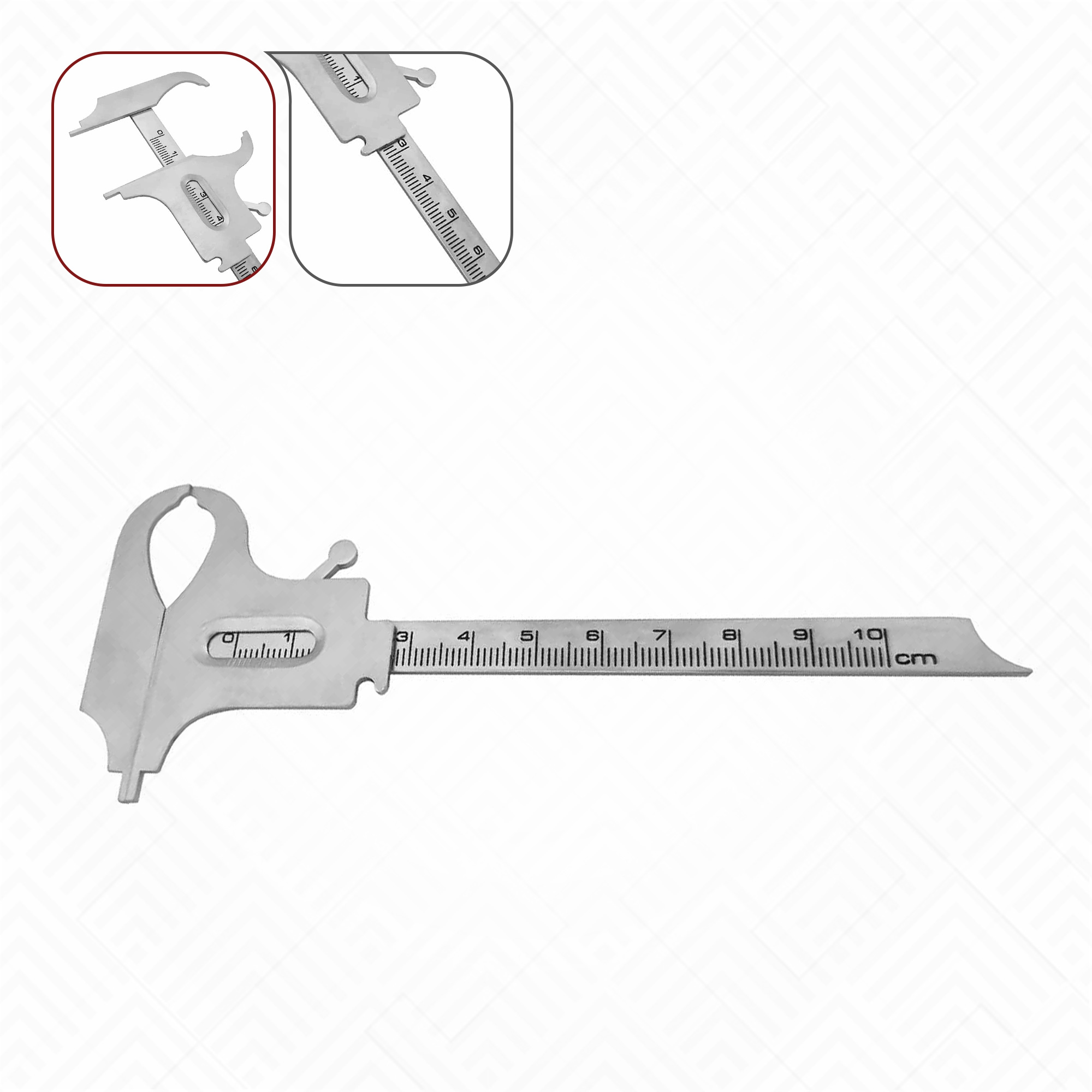 Dental Boley Gauge with Came| New Med Instruments