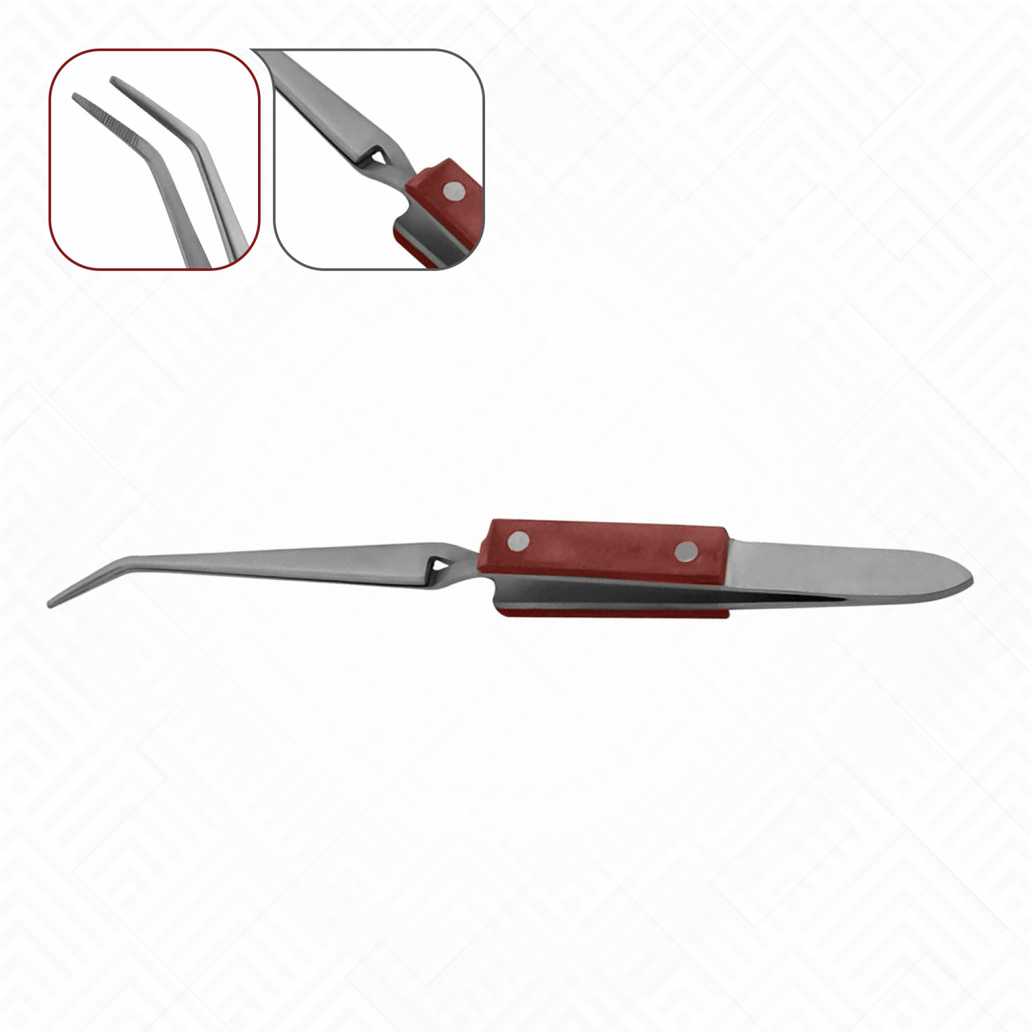 Dental Curved Soldering Tweezers| New Med Instruments