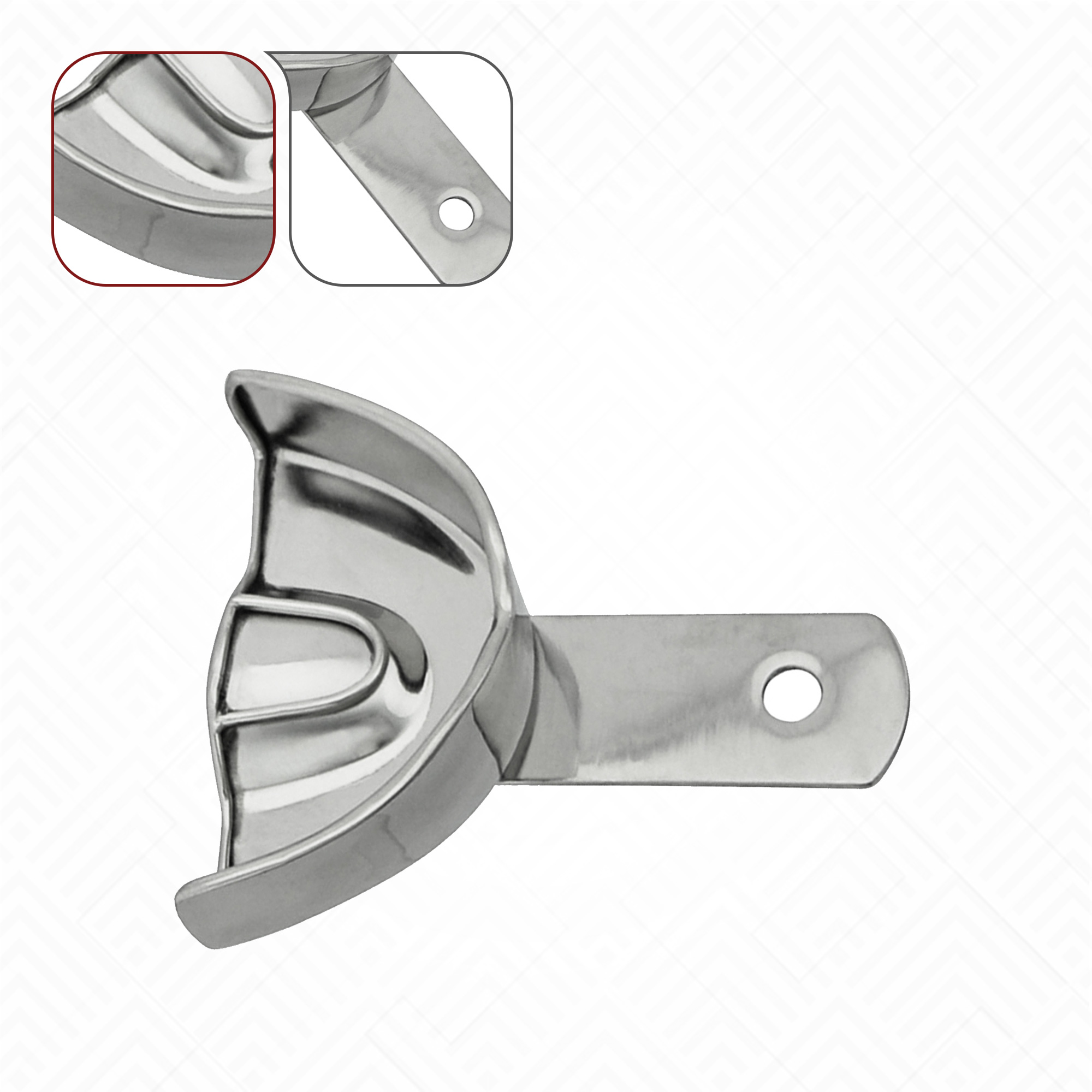 Upper Anteriors Solid Impression Tray | New Med Instruments