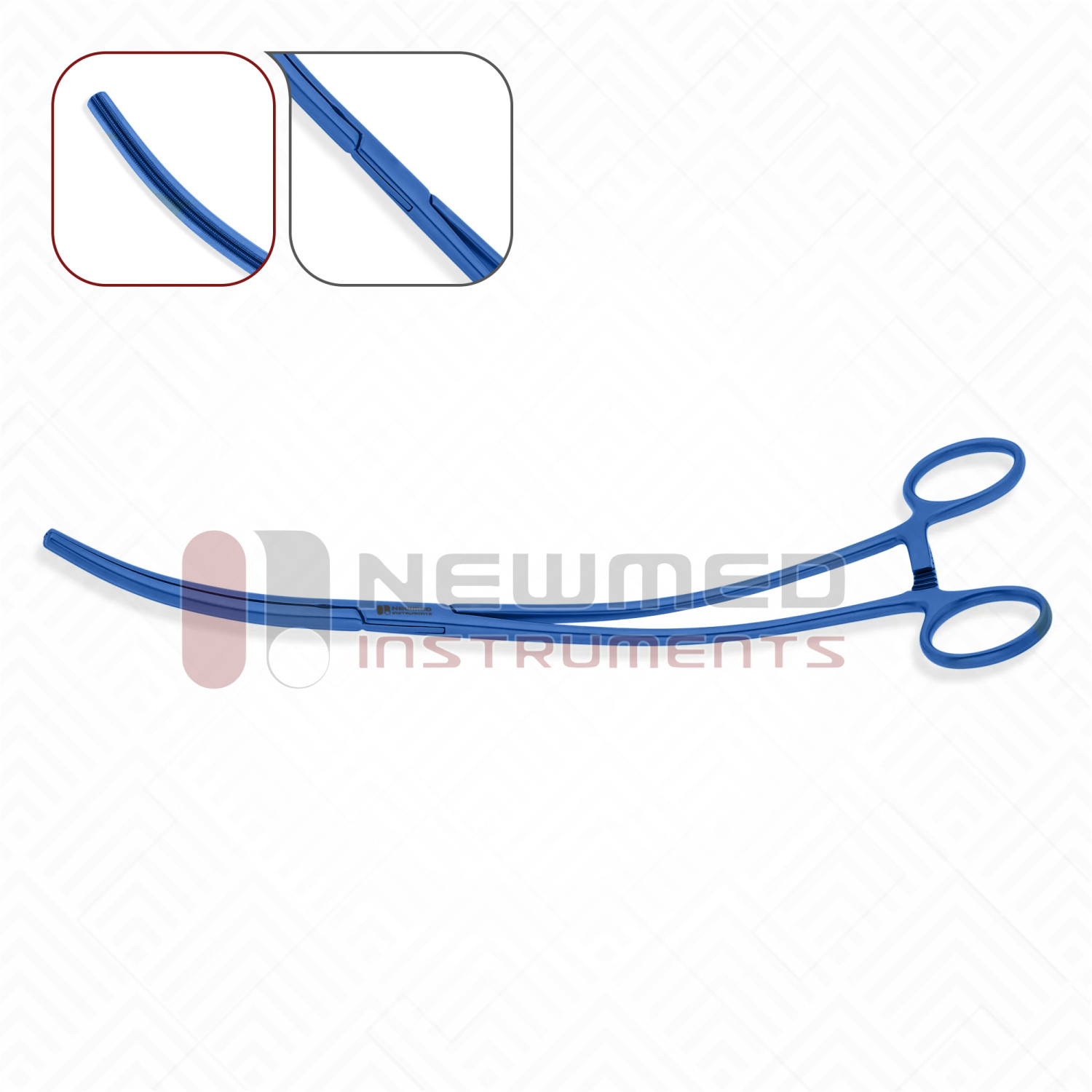 Curved Aorta Aneurysm Clamp | New Med Instruments