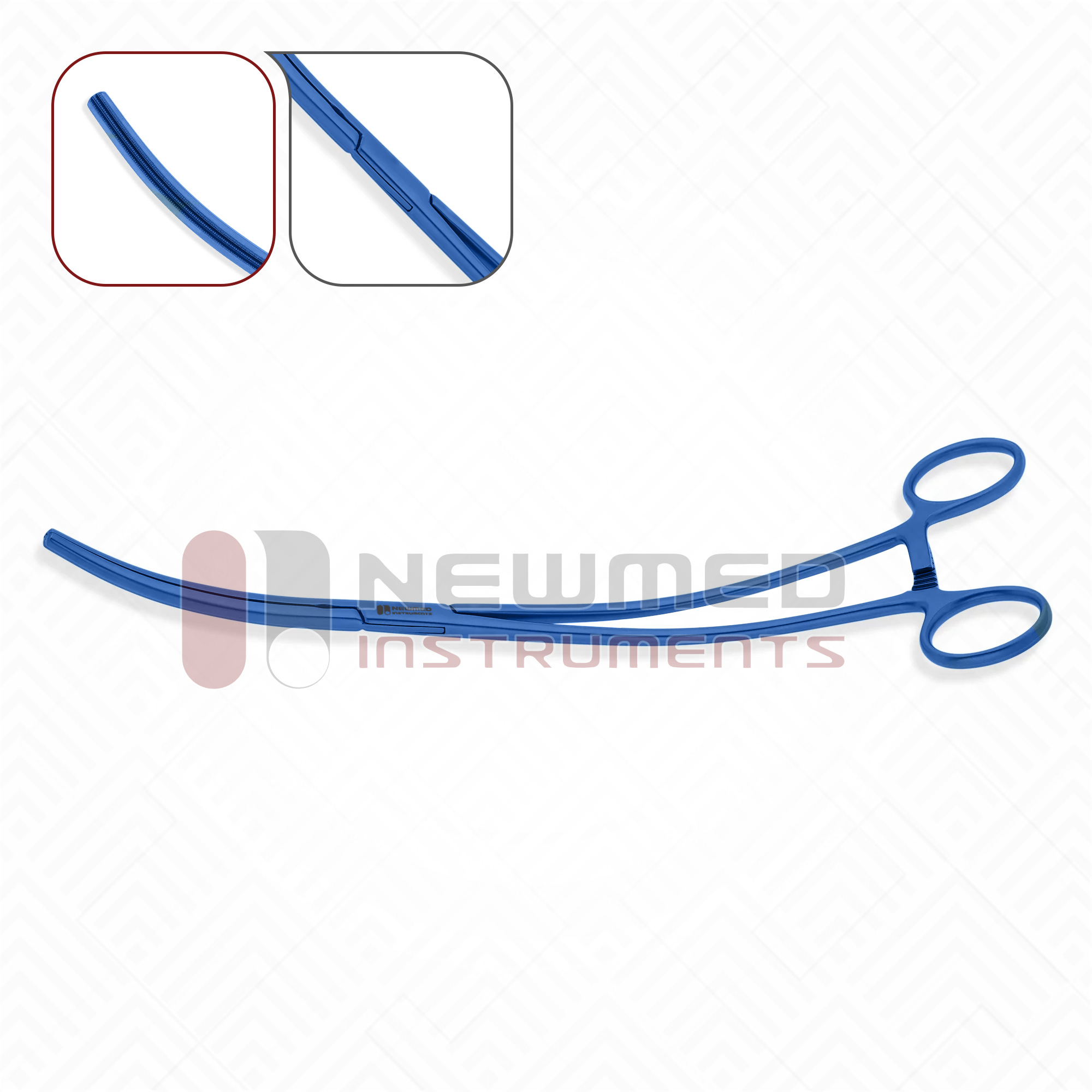 Curved Aorta Aneurysm Clamp | New Med Instruments