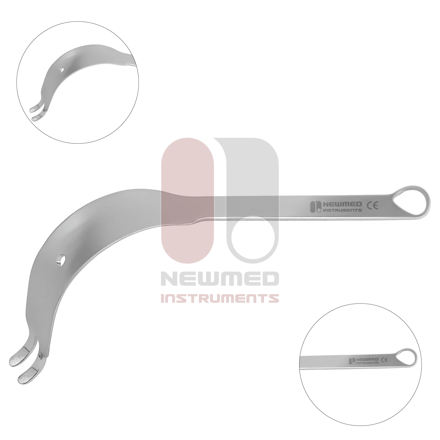 Retractor acetabular estrecho de doble punta | New Med Instruments