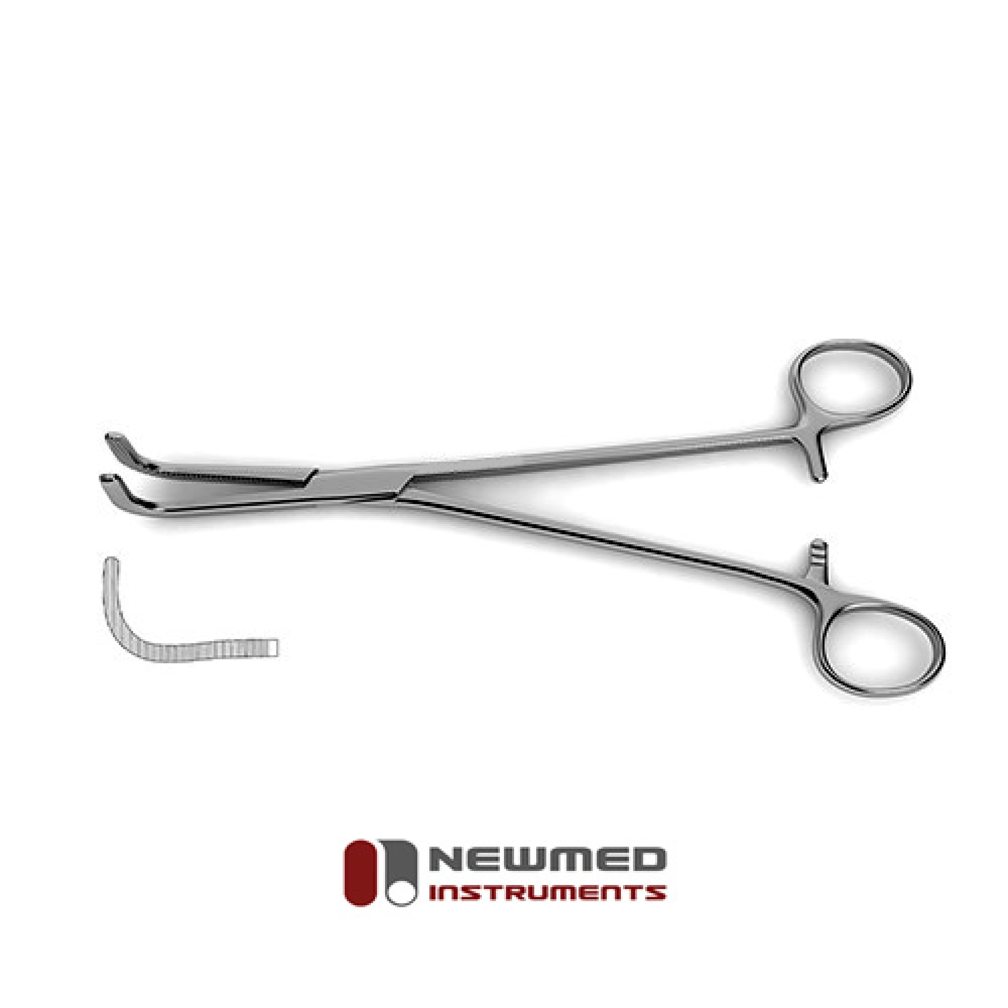 Guyon Kidney Clamp - Double curved Jaws | New Med Instruments
