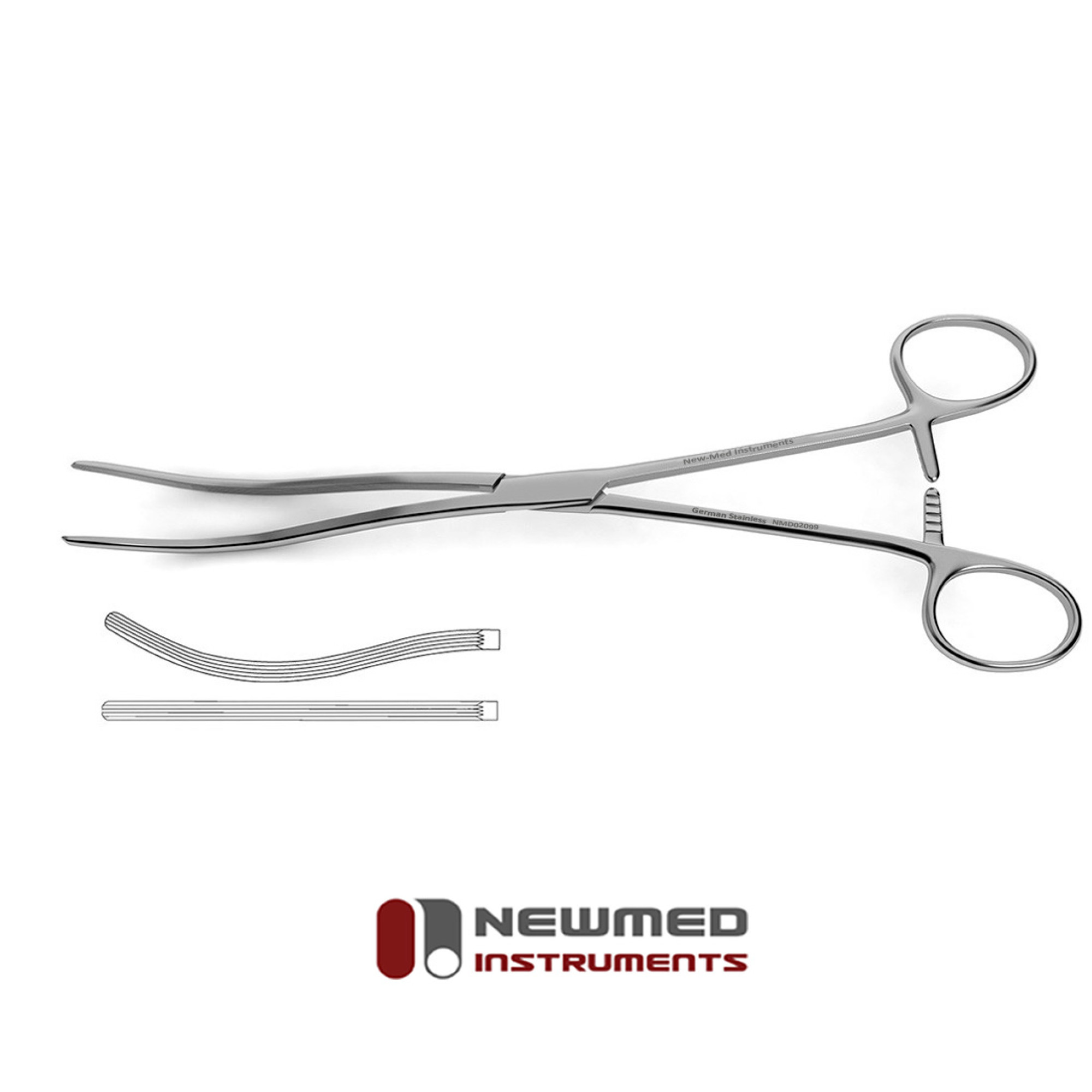 Kocher Clamp Forceps - Longitudinal serrations| New Med Instruments