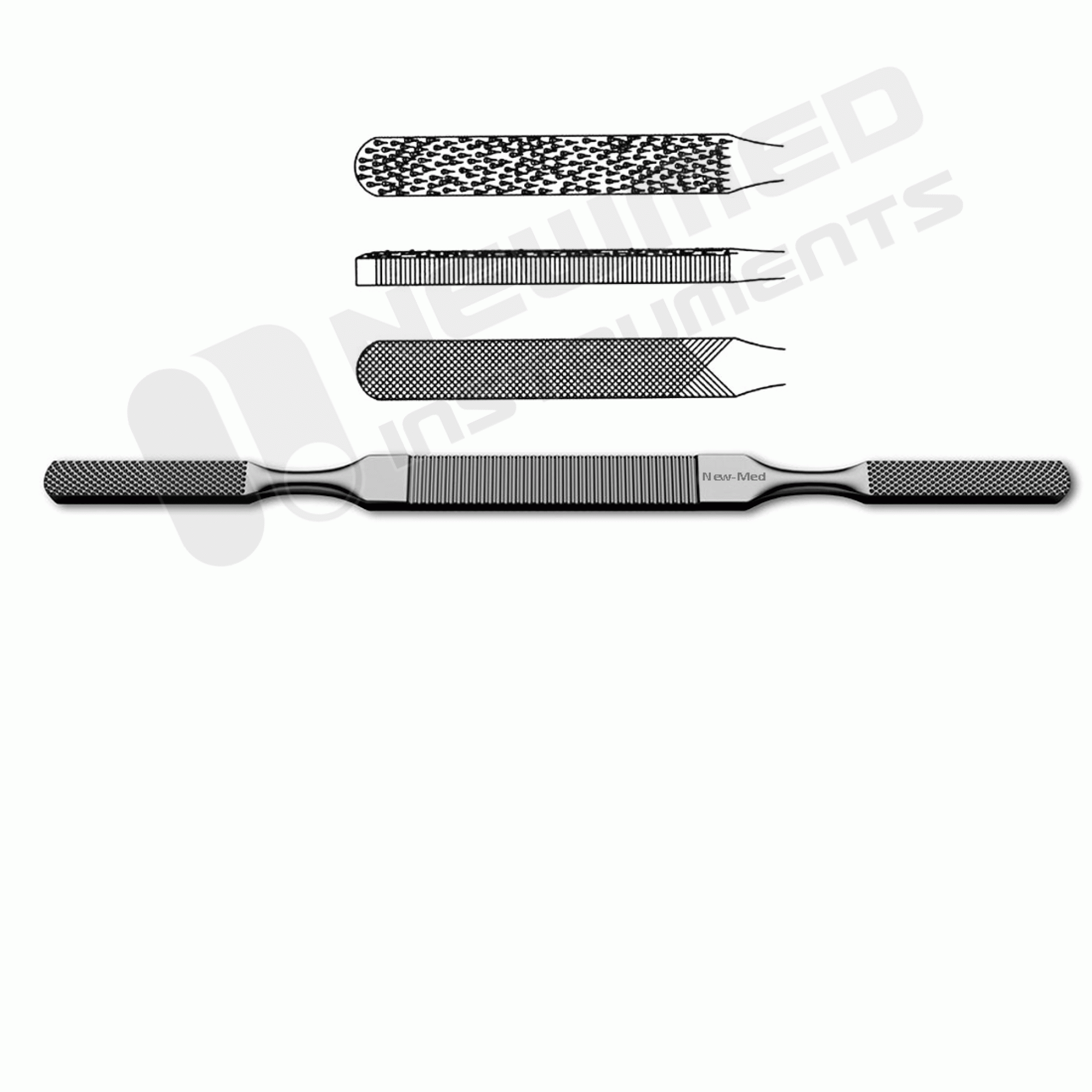 Kleinert-Kutz Nasal Rasp Double-Ended | New Med Instruments