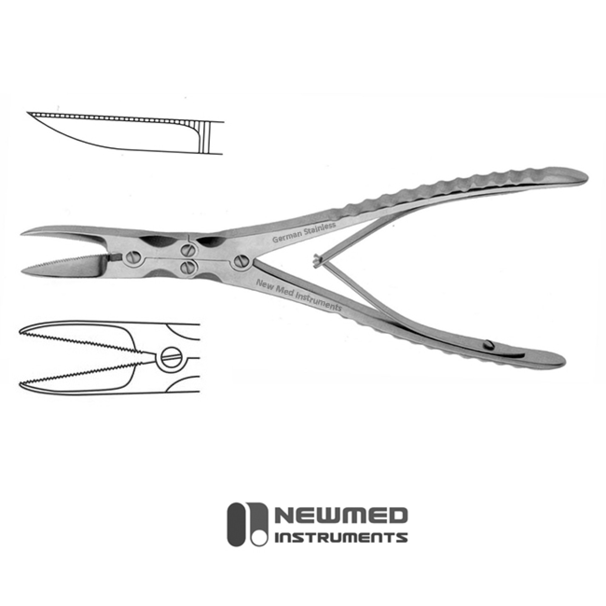Obwegeser Nasal Ridge Scissors - Serrated | New Med Instruments