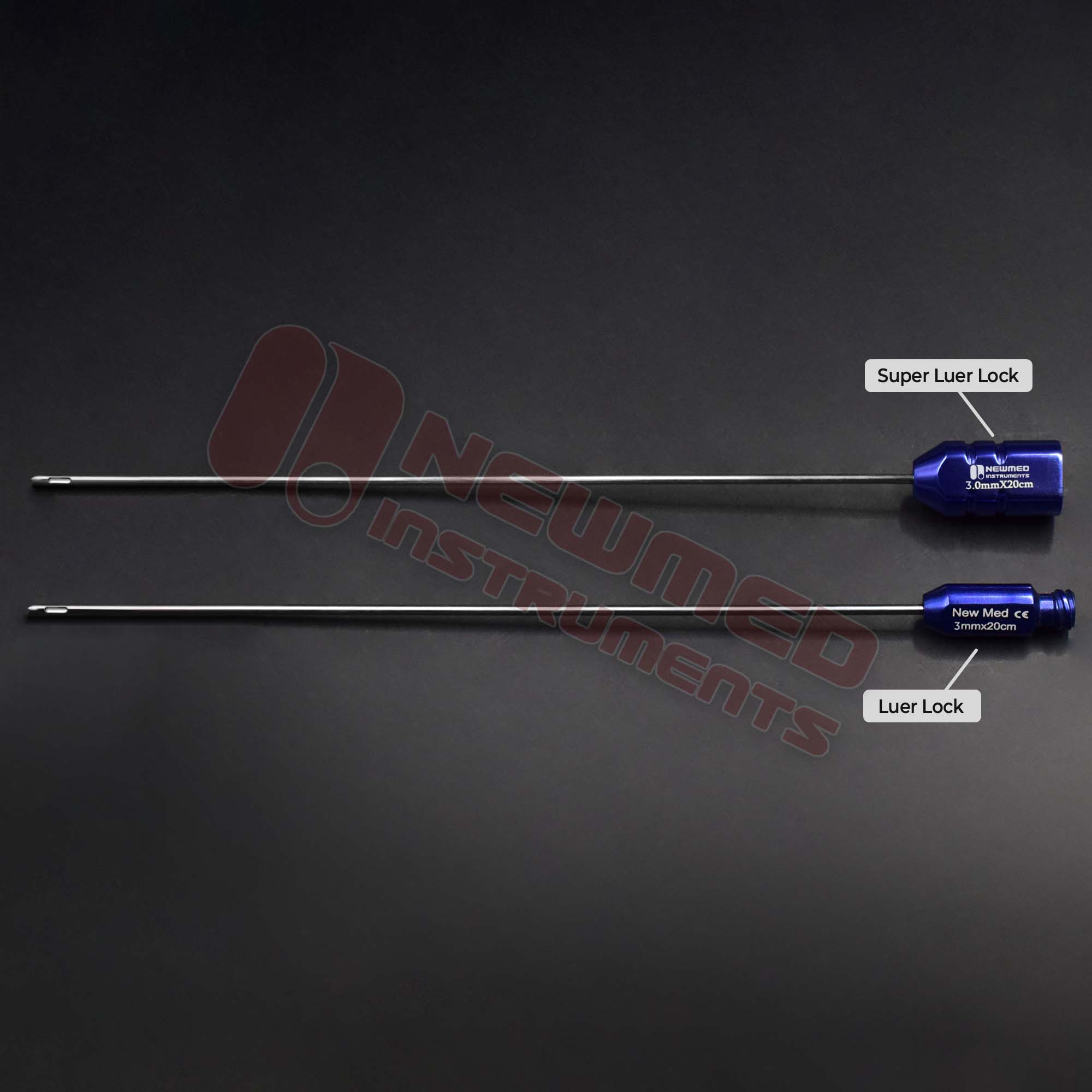 Tapered Tip Two Port Liposuction Cannula Luer Lock | New Med Instruments