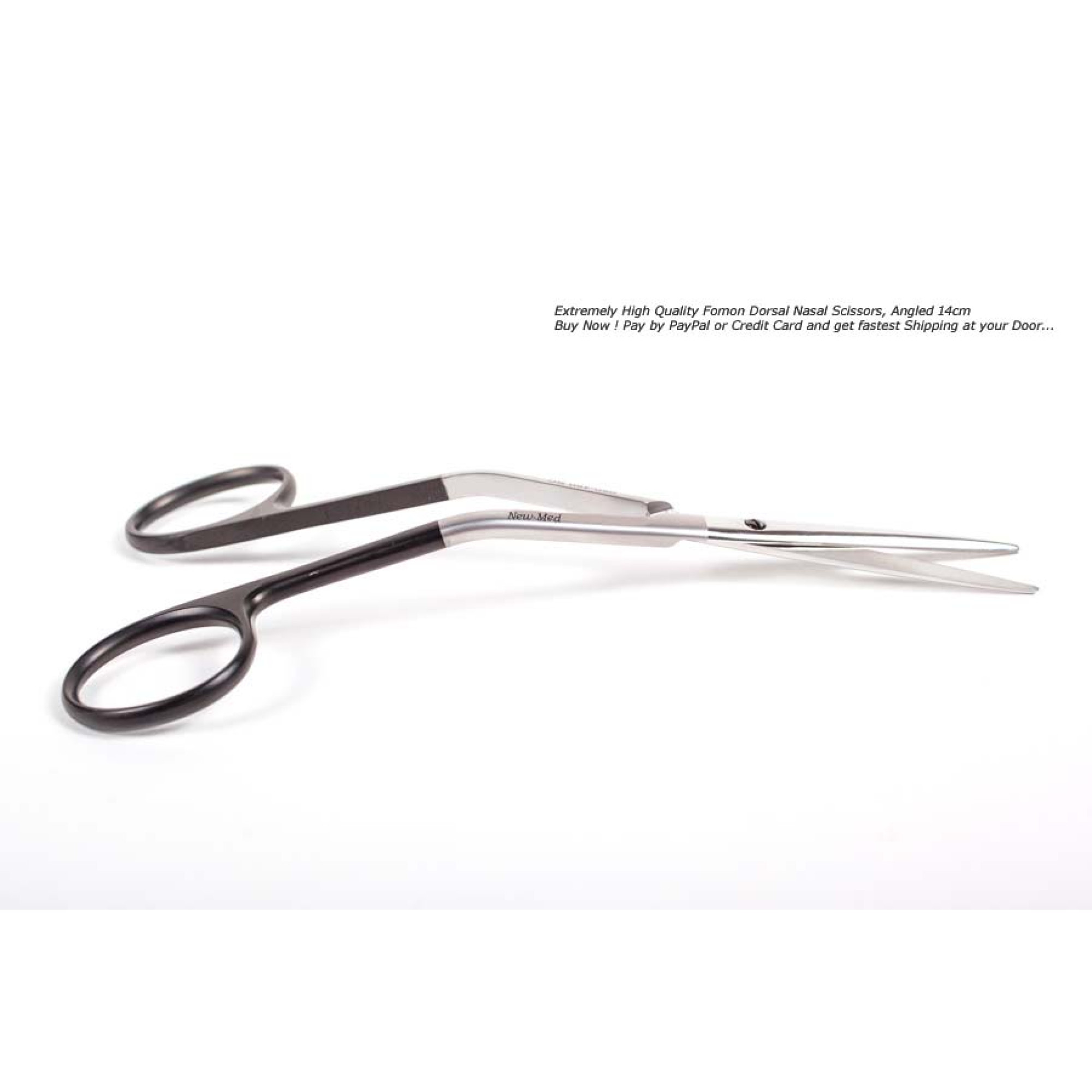 Fomon Dorsal Angled Nasal Scissors | New Med Instruments