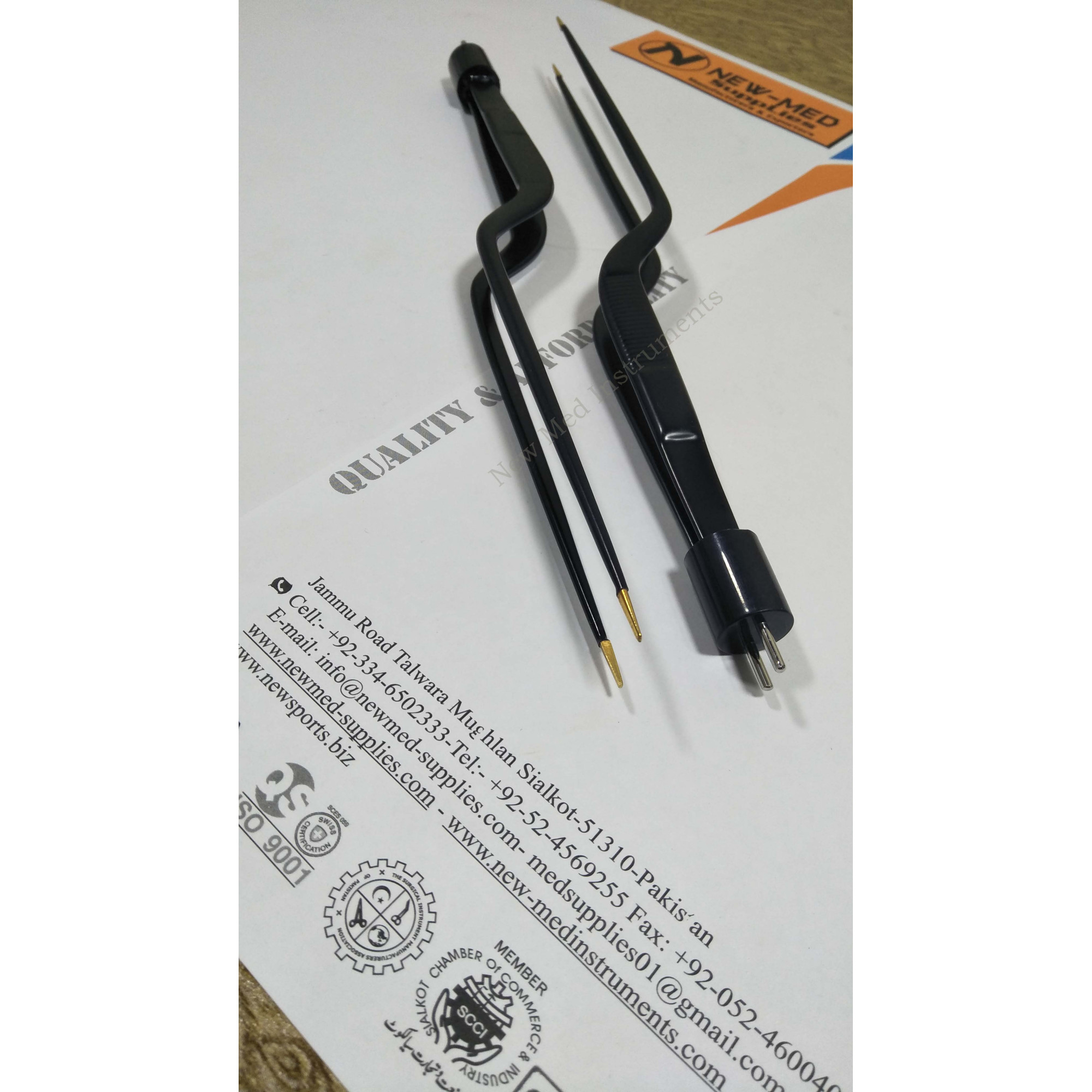 Yasargil Non-Stick Bipolar Forceps | New Med Instruments