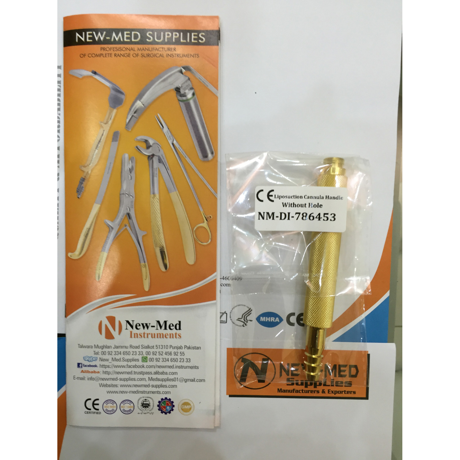 Liposuction Handle for Liposurg Nouvag Cannula | New Med Instruments