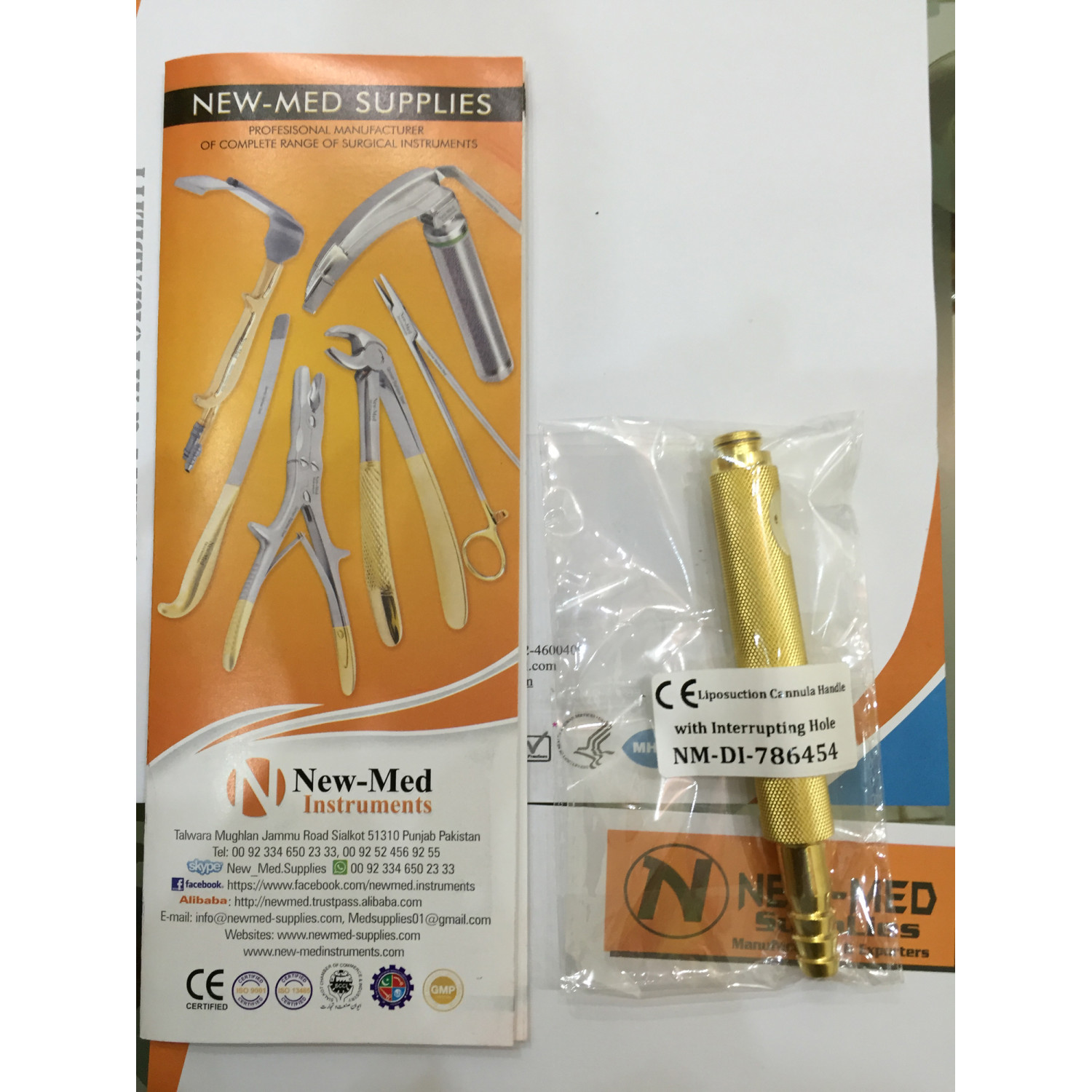Vented Liposuction Handle for Nouvag Liposurg Cannula | New Med Instruments